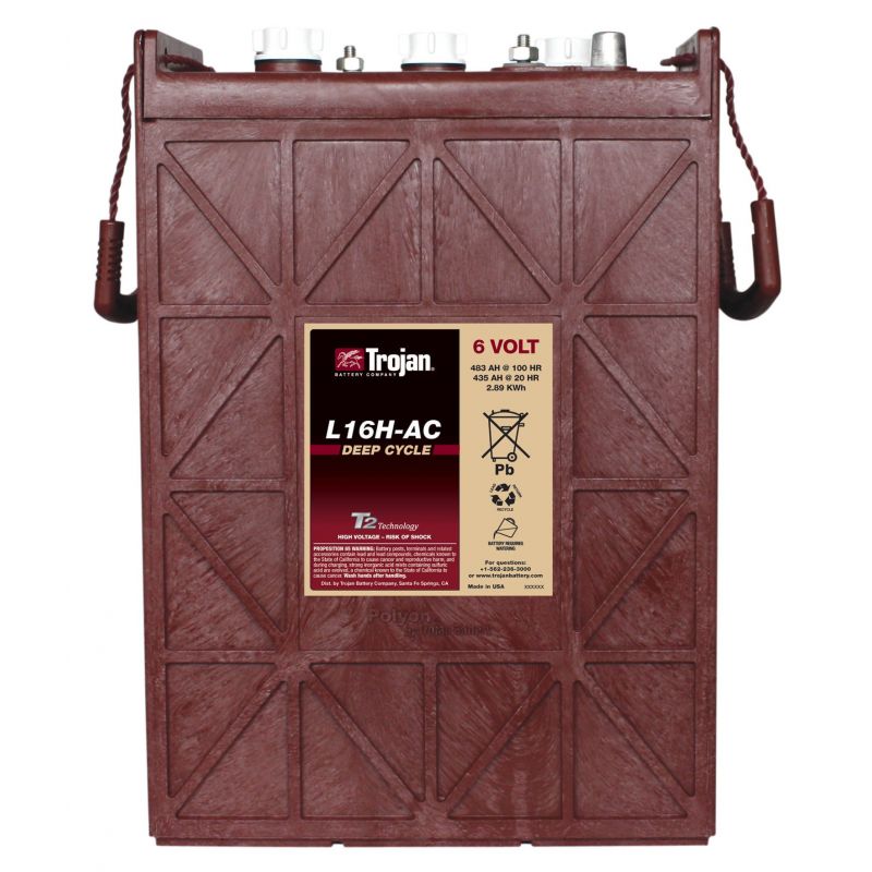 Battery Trojan L16H-AC Trojan Battery 6V Lead acid Batteries