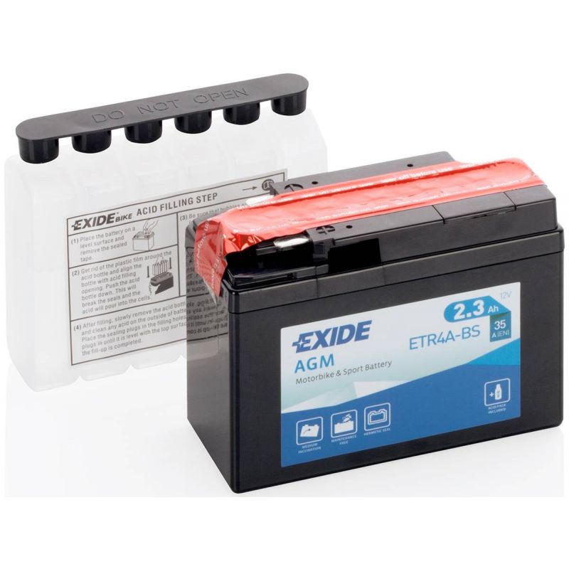 Battery Exide AGM ETR4A-BS Exide De 3Ah a 4Ah