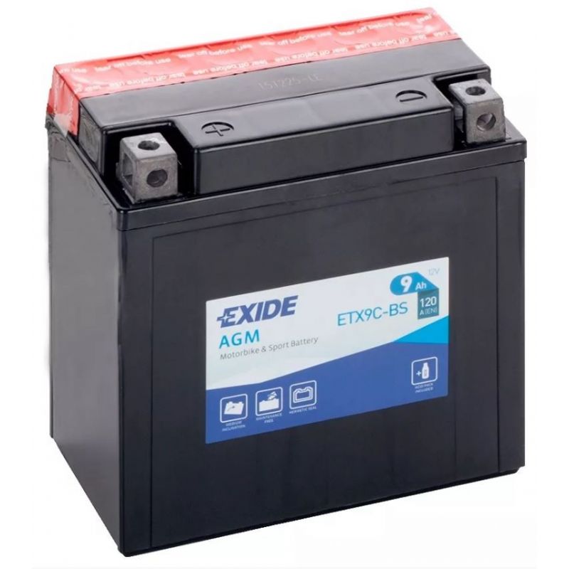 Battery Exide AGM ETX9C-BS Exide De 8Ah a 9Ah
