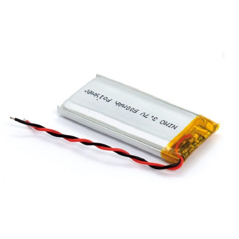 Battery Rechargeable Li-polymer 500mAh Rechargeable Lithium