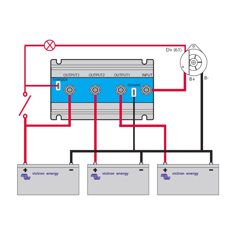 Victron Argofet 100-3 for 3 Batteries 100A Battery Isolator