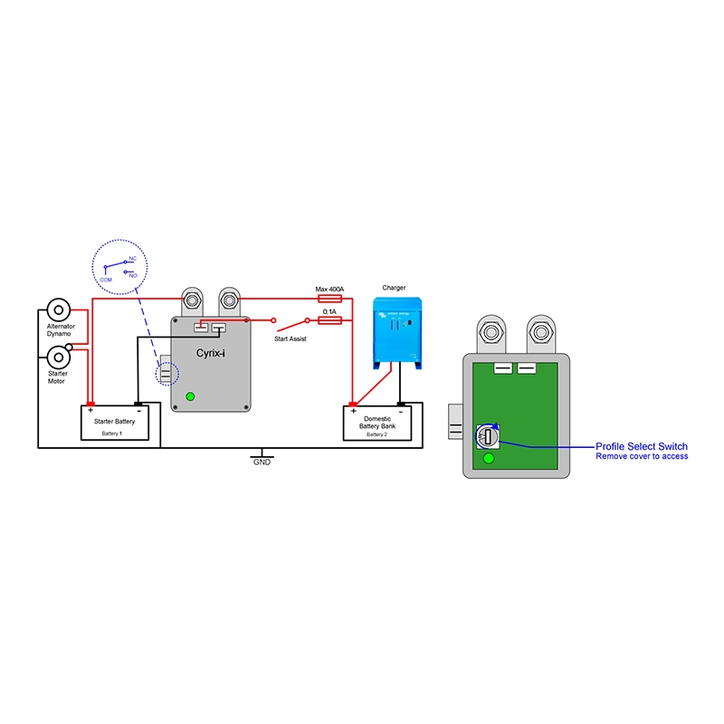 Victron Cyrix-i 24/48V 400A Intelligent Battery Combiner