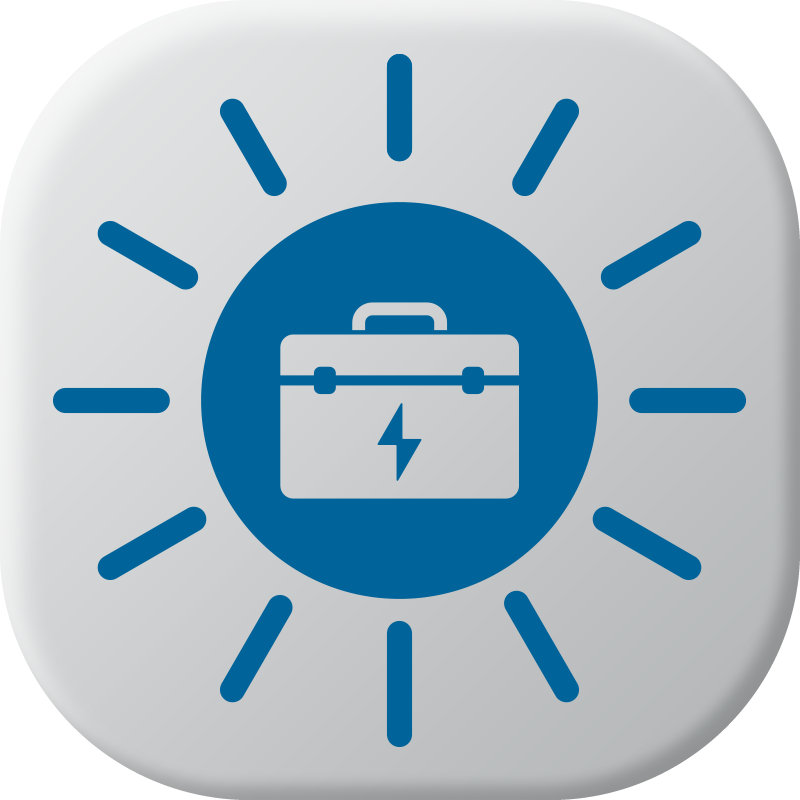 solar equipment for self-sufficient electronics.